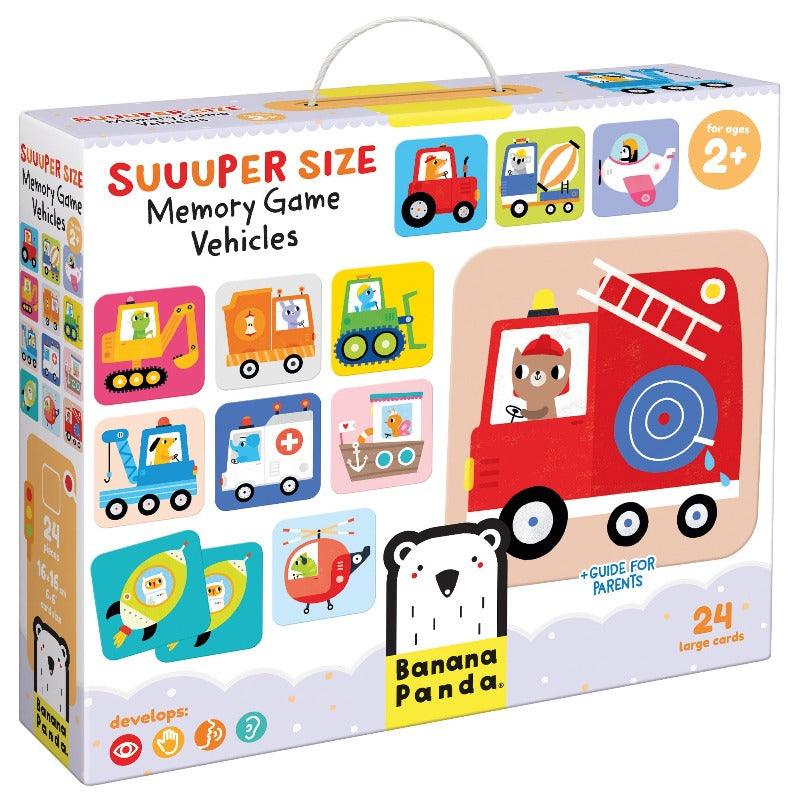 Suuuper Size Memory Game Vehicles 2+, Banana Panda – Pitusca Family Shop