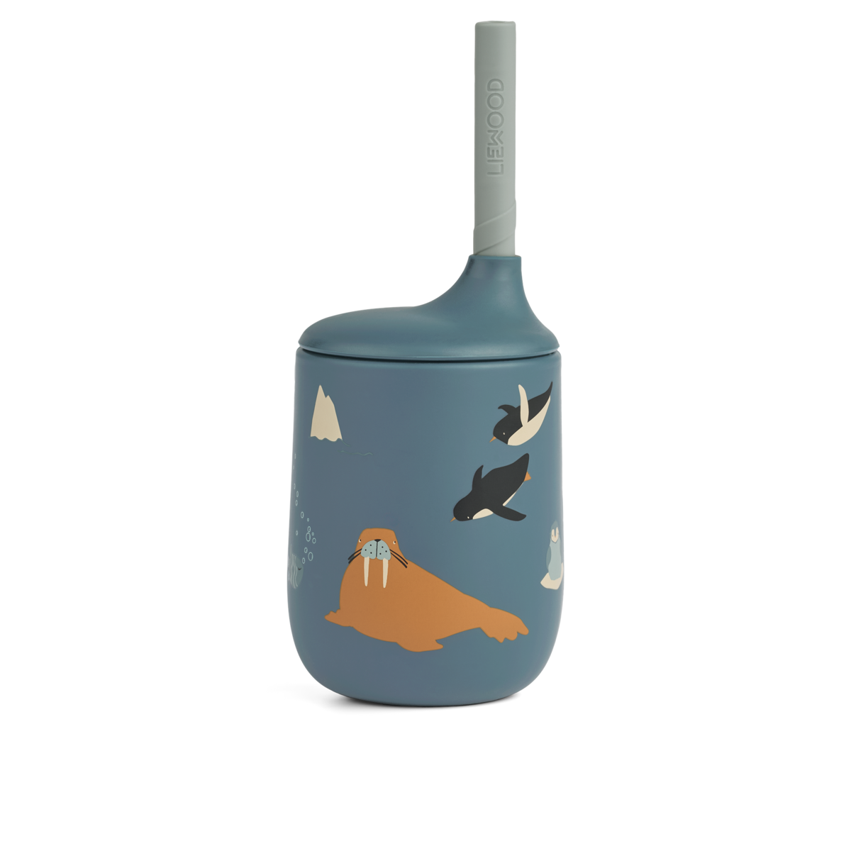 Copo com palhinha Ellis Artic Sea, Liewood – Pitusca
